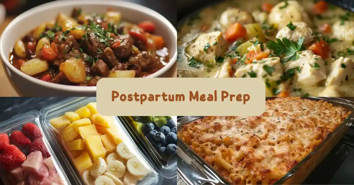 Postpartum Meal prep Made Easy: Nourishing Freezer Meals